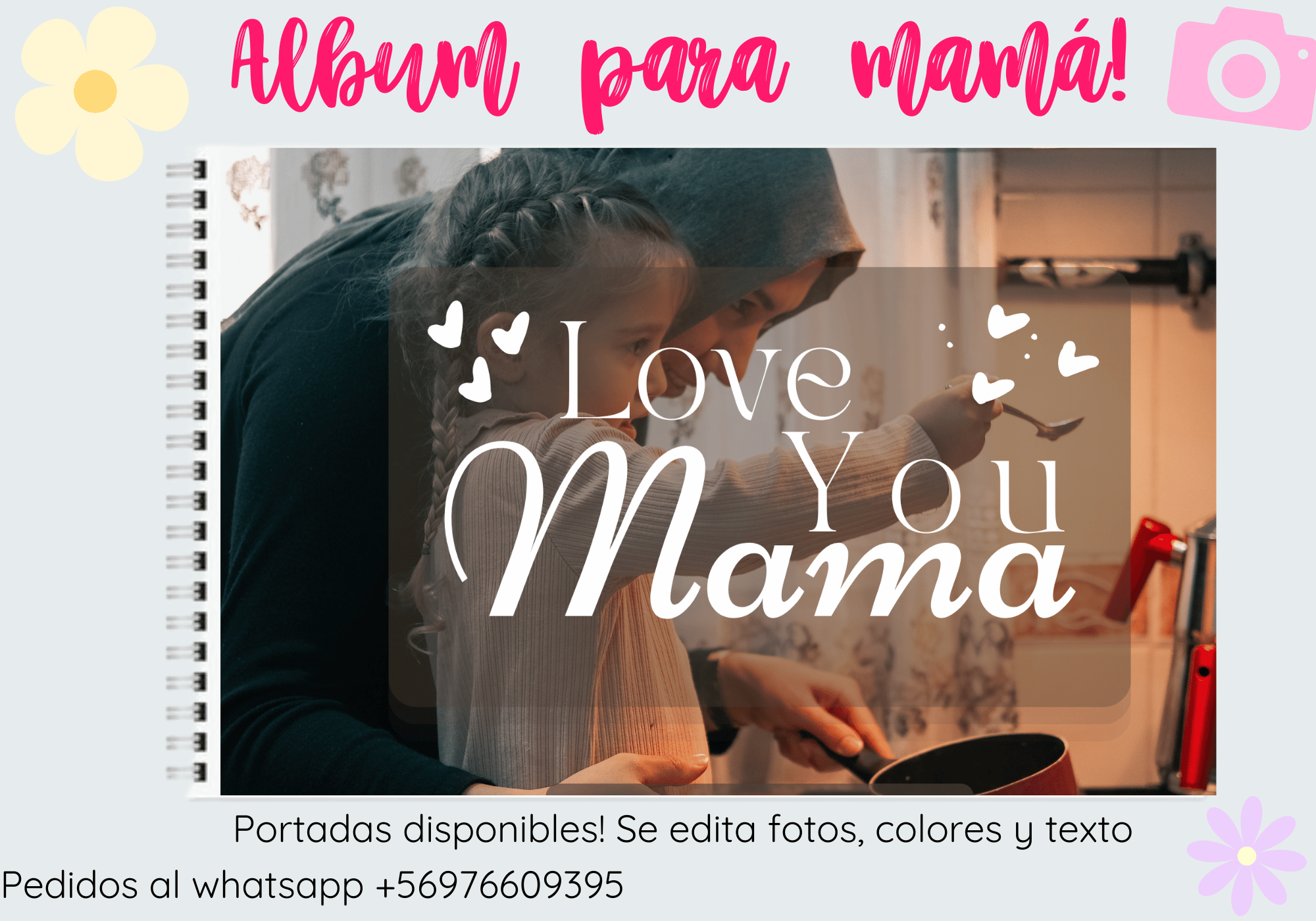 Álbum mamá portada personalizada – regalosymáscl